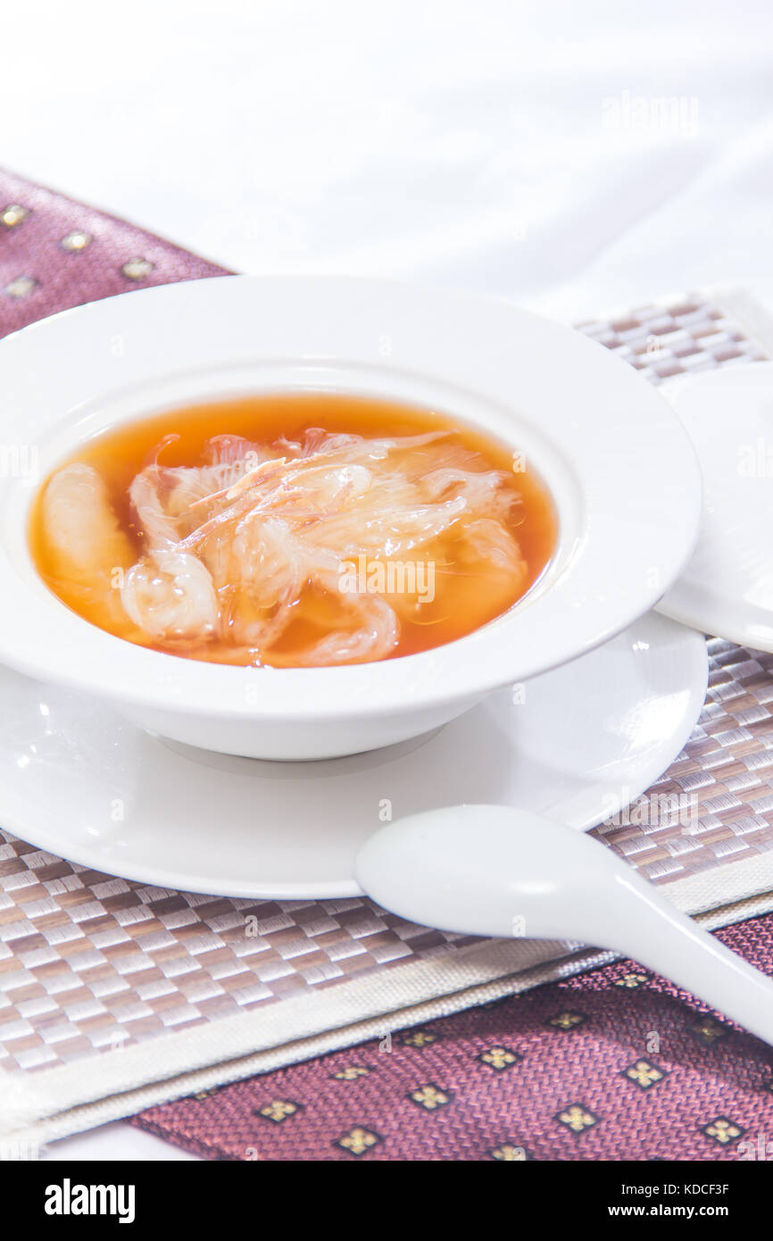 chinese supreme chicken or seafood broth Stock Photo - Alamy