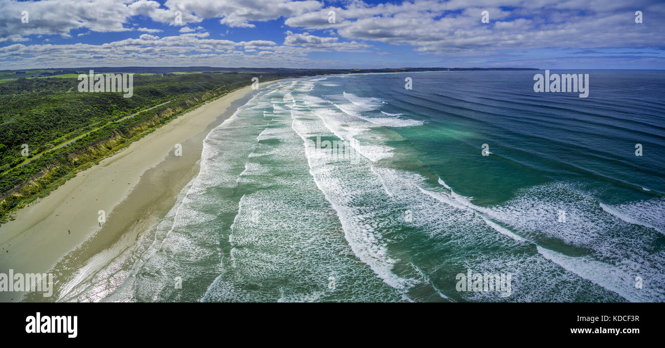 Aerial panorama of beautiful ocean beach in Australia Stock Photo - Alamy