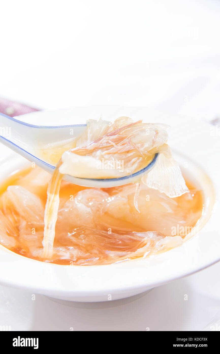 chinese supreme chicken or seafood broth Stock Photo - Alamy