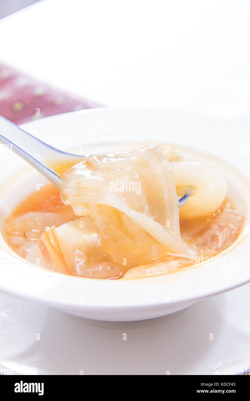chinese supreme chicken or seafood broth Stock Photo - Alamy