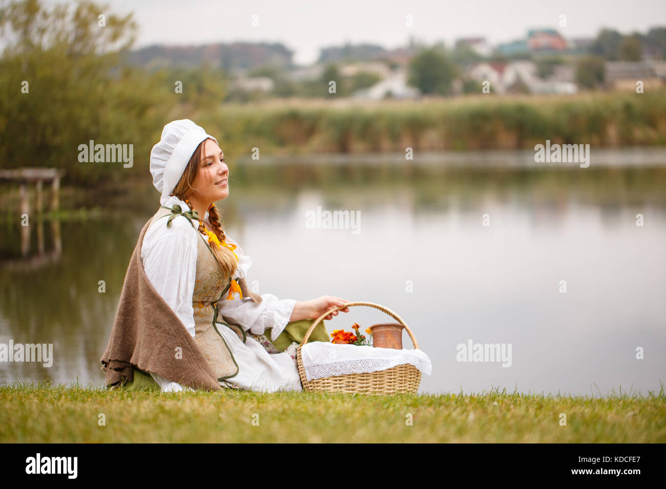 Peasant woman sits hi-res stock photography and images - Alamy