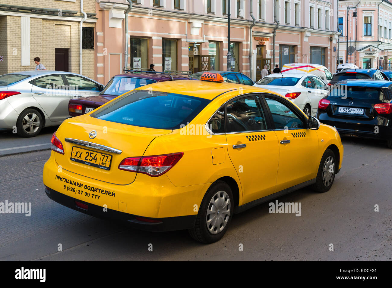 Moscow taxi hi-res stock photography and images - Alamy