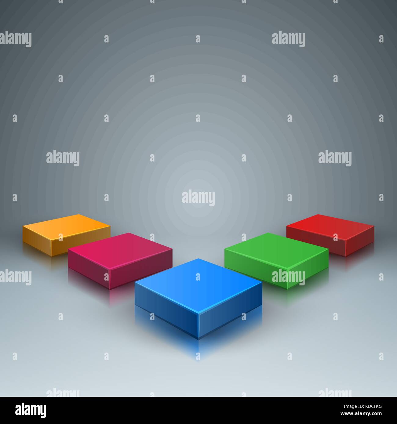 Abstract 3D digital illustration Infographic. Box icon Stock Vector ...