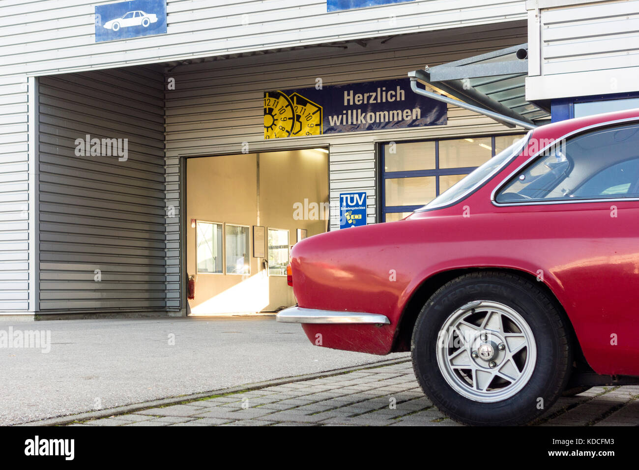 Car inspection sticker hi-res stock photography and images - Alamy