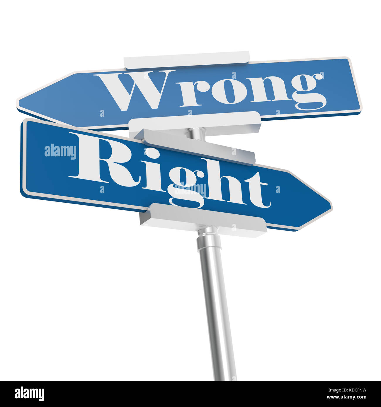 Wrong and right signs, 3D rendering Stock Photo - Alamy