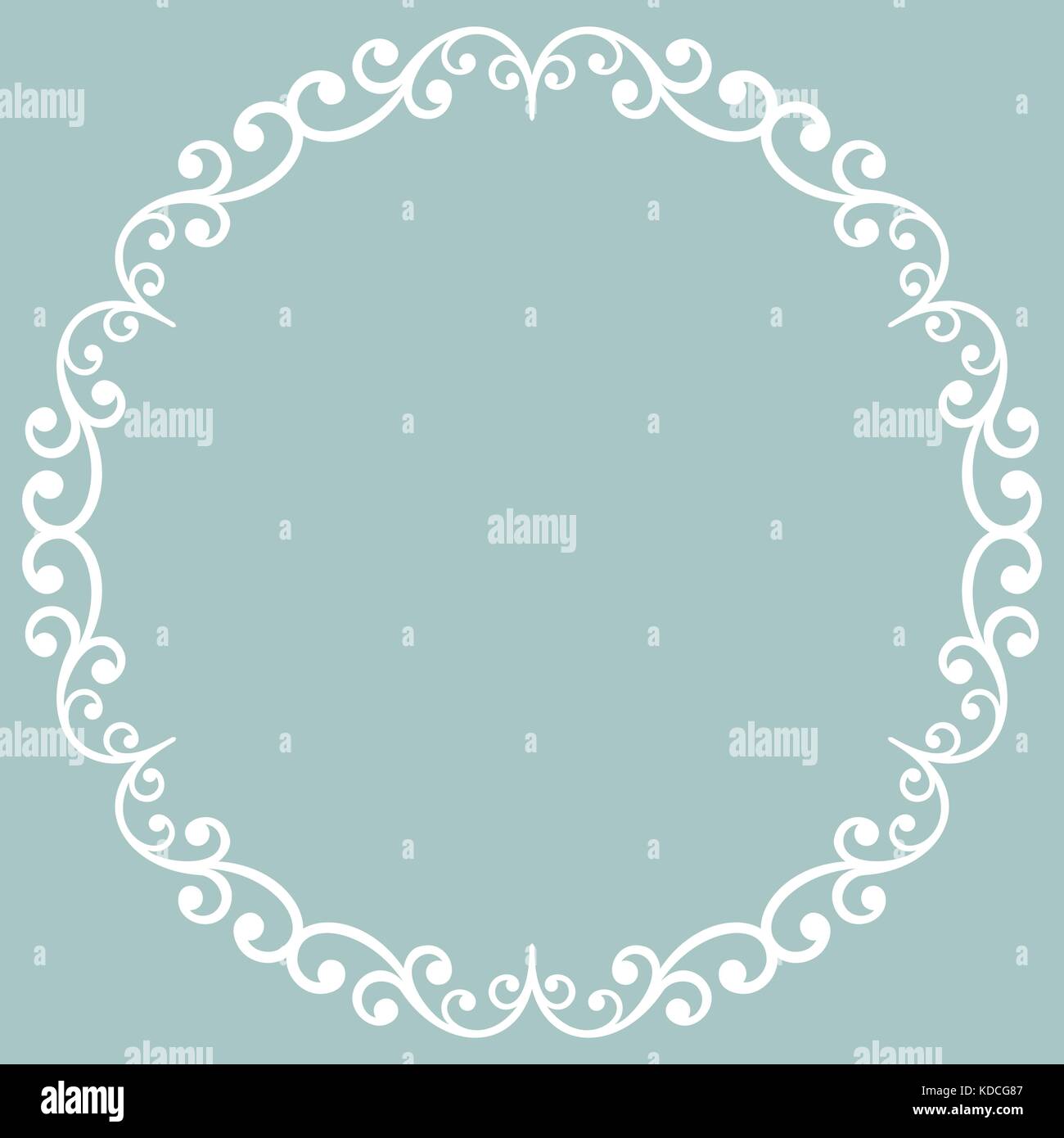 Floral Modern Vector Round Frame Stock Vector Image & Art - Alamy