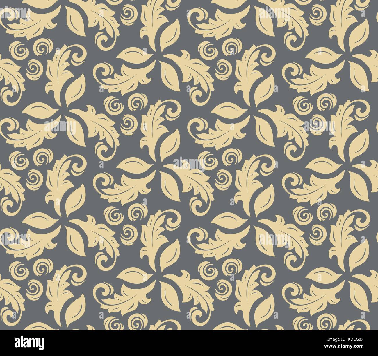 Floral Fine Seamless Vector Pattern Stock Vector Image & Art - Alamy