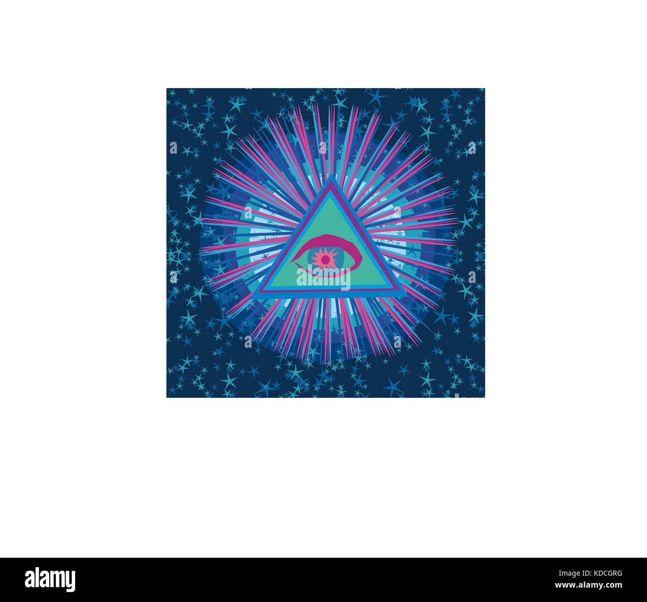 Hand amulet seeing eye Stock Vector Images - Alamy