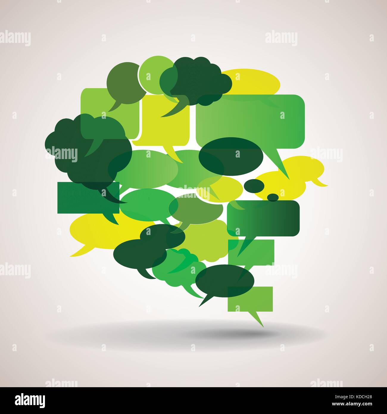 Big Speech Bubble Made of Colorful Small Bubbles Vector Stock Vector ...
