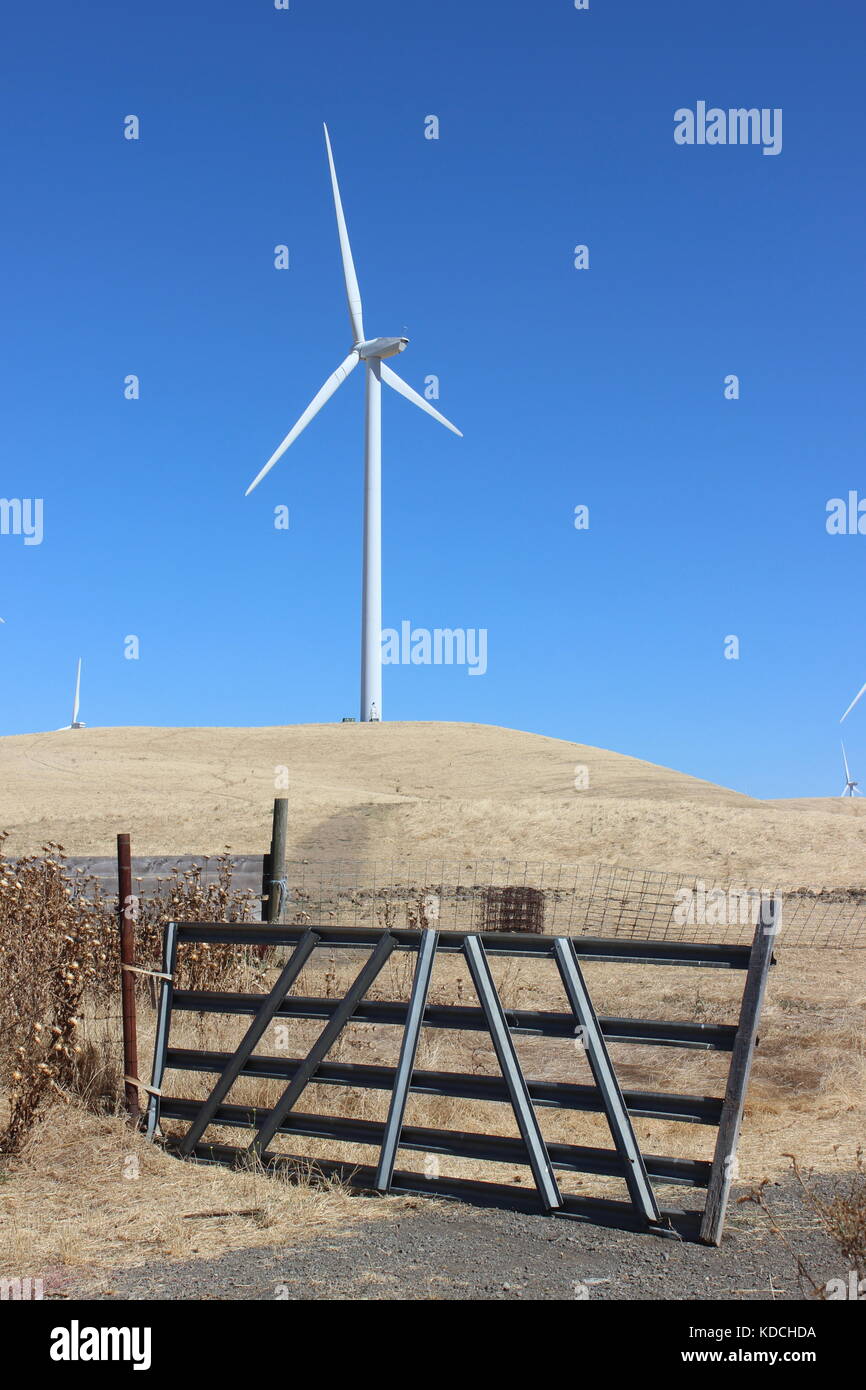 Wind Turbine, Solano County, California Stock Photo - Alamy