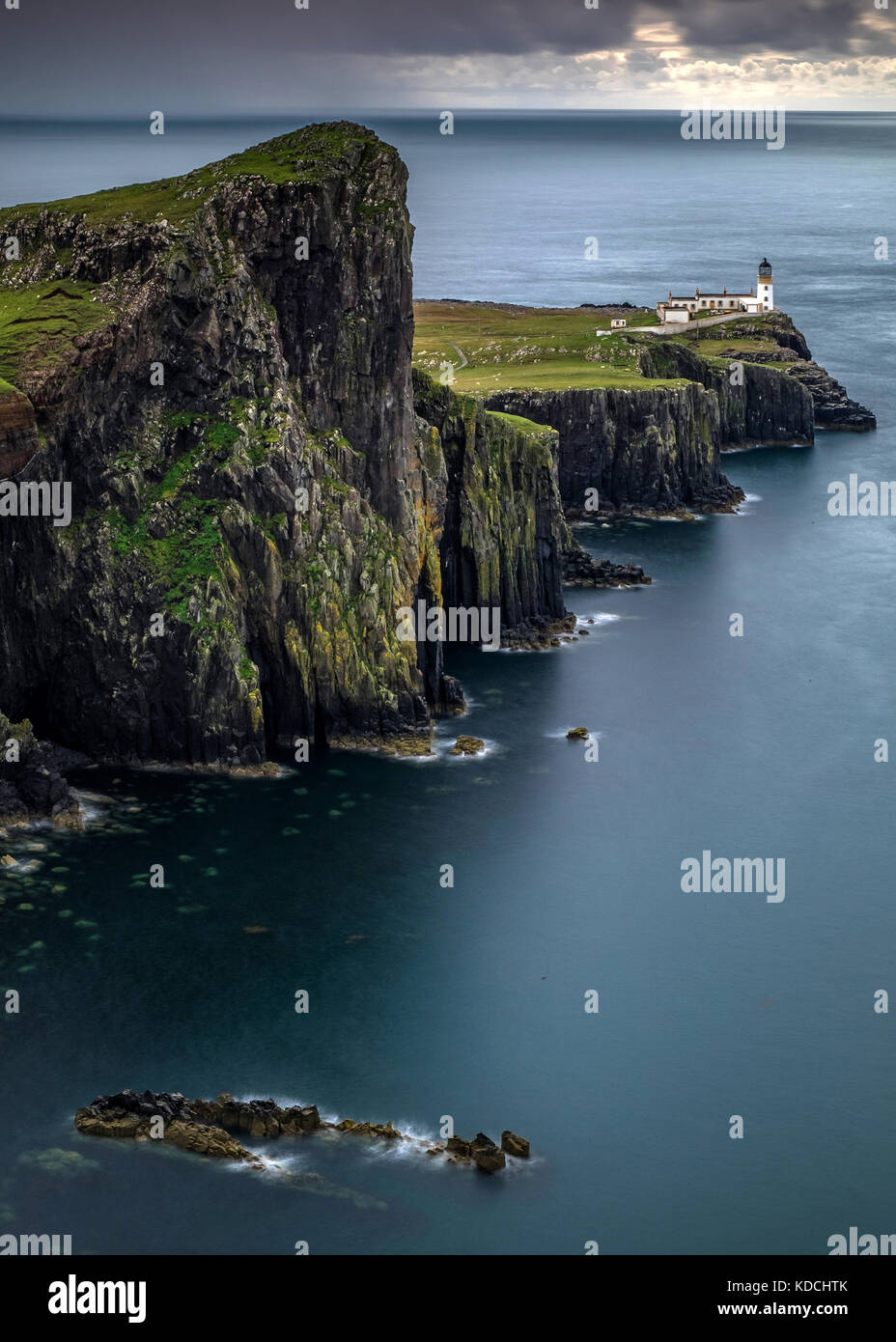 Neist Point and lighthouse Stock Photo - Alamy