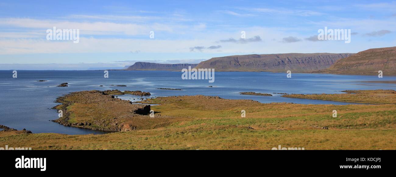 Breidafjoerdur on a late summer day. Iceland Stock Photo - Alamy