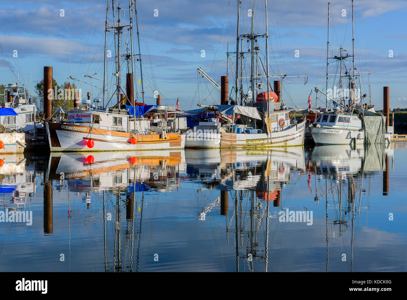 Fishing boats, Steveston Village, Richmond, British Columbia, Canada ...