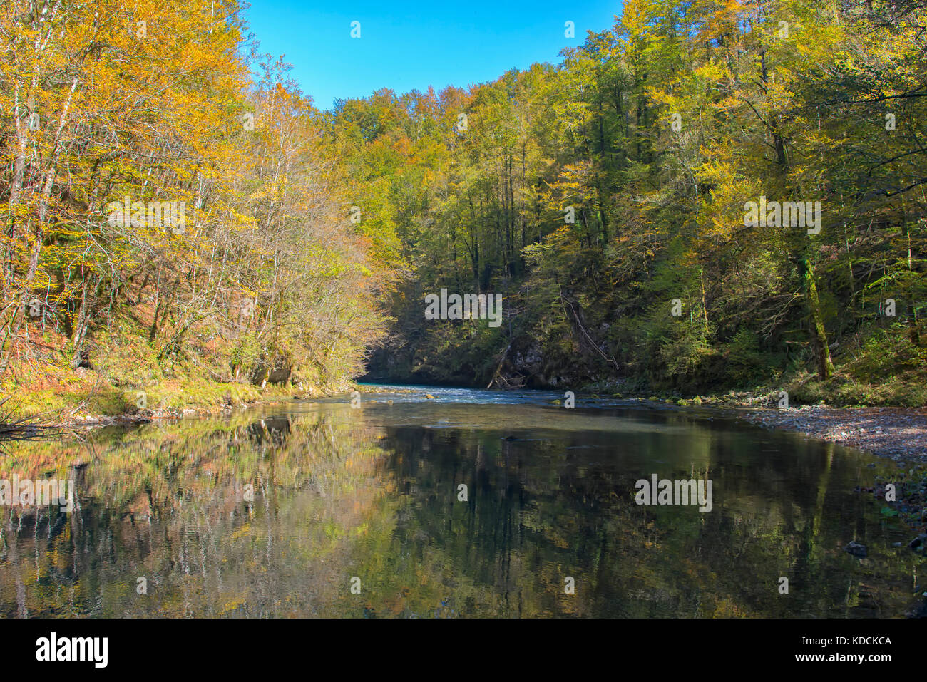 Kupa River at Risnjak National Park, Croatia Stock Photo - Alamy