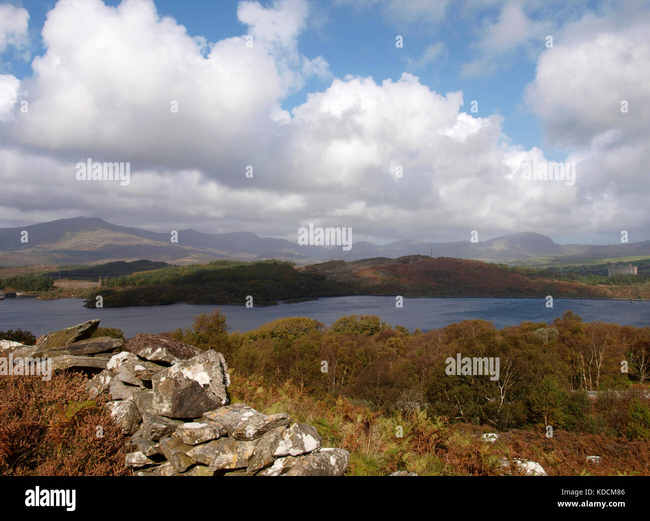Llyn Trawsfynydd Reservoir, Gwynedd, Snowdonia National Park, North ...