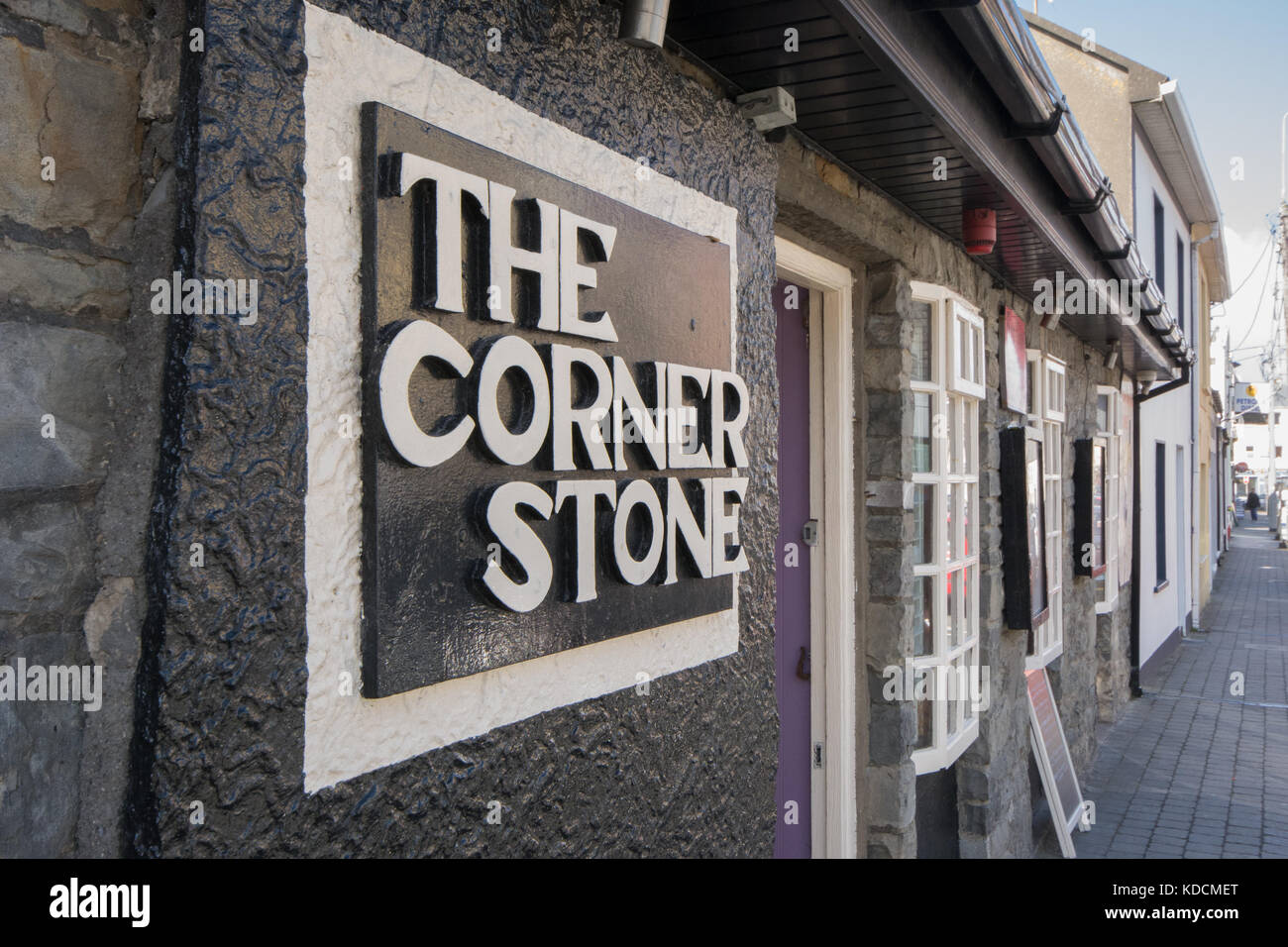 The Corner Stone pub on the main street of Lahinch in county Clare in ...