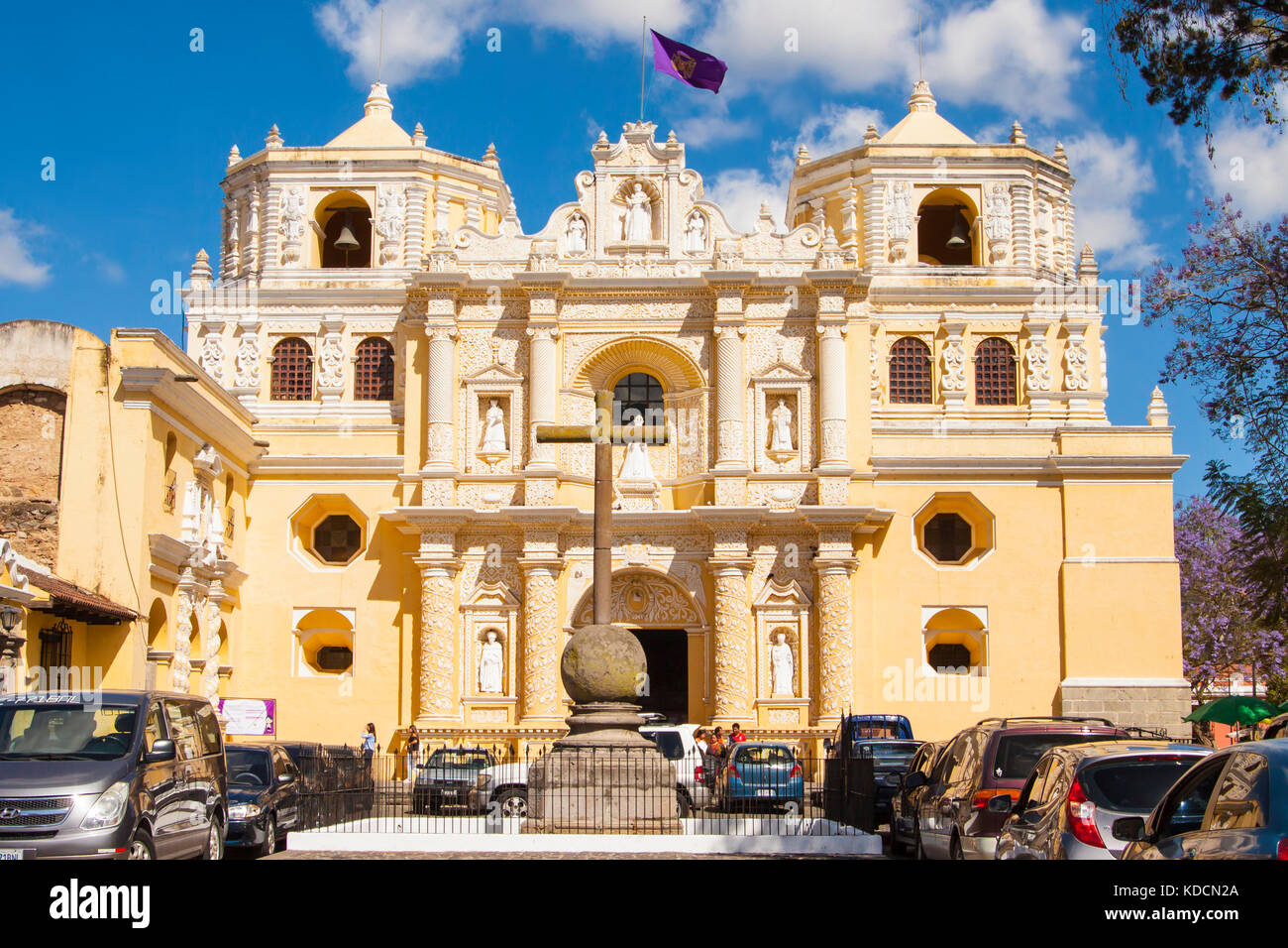 Antigua, Guatemala - March 4, 2017: Iglesia de La Merced, Antigua ...