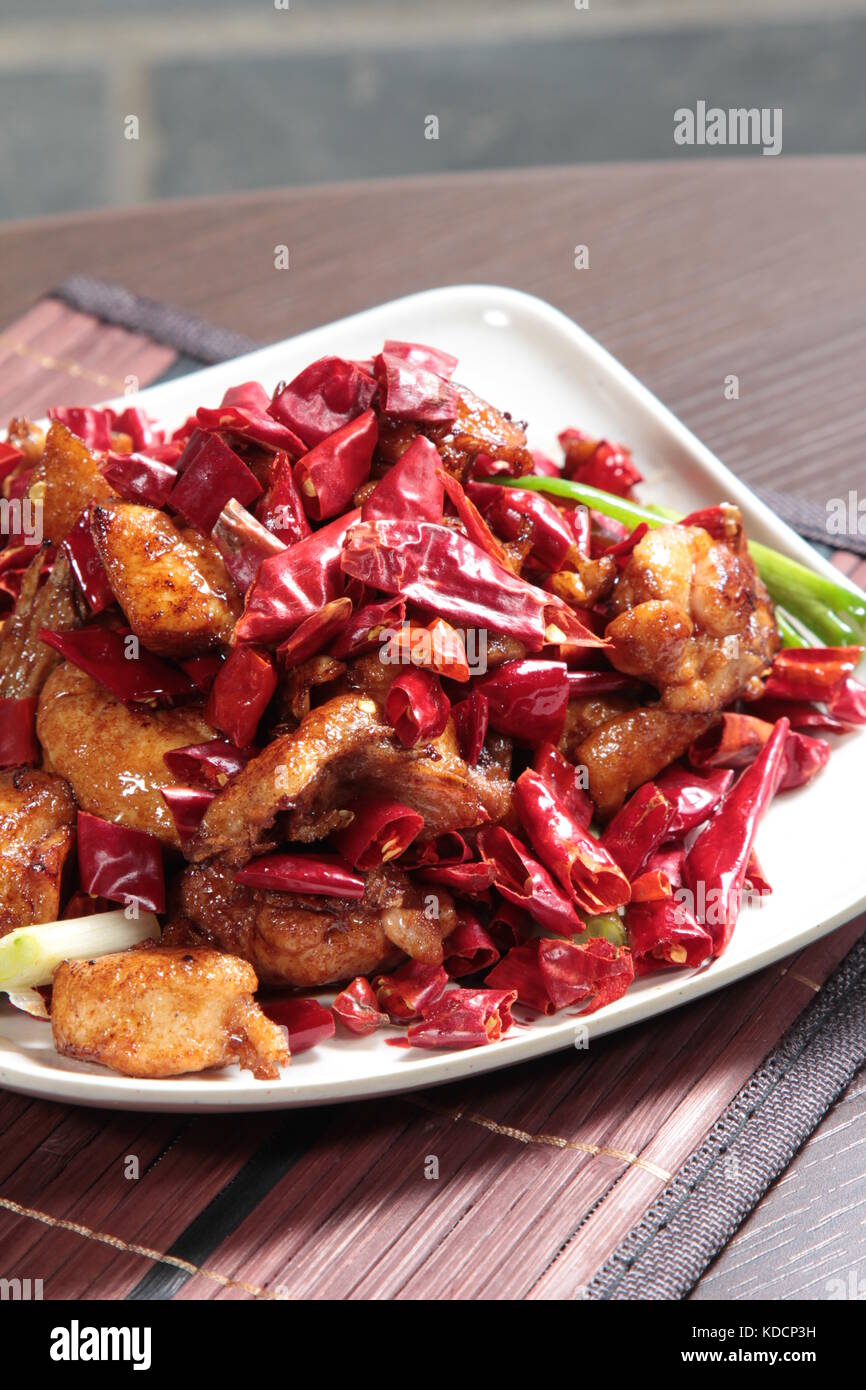 fried chicken with chili Stock Photo - Alamy