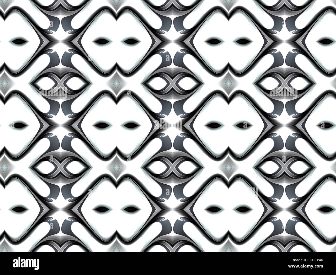 Silver Strange Shapes Pattern Stock Photo - Alamy