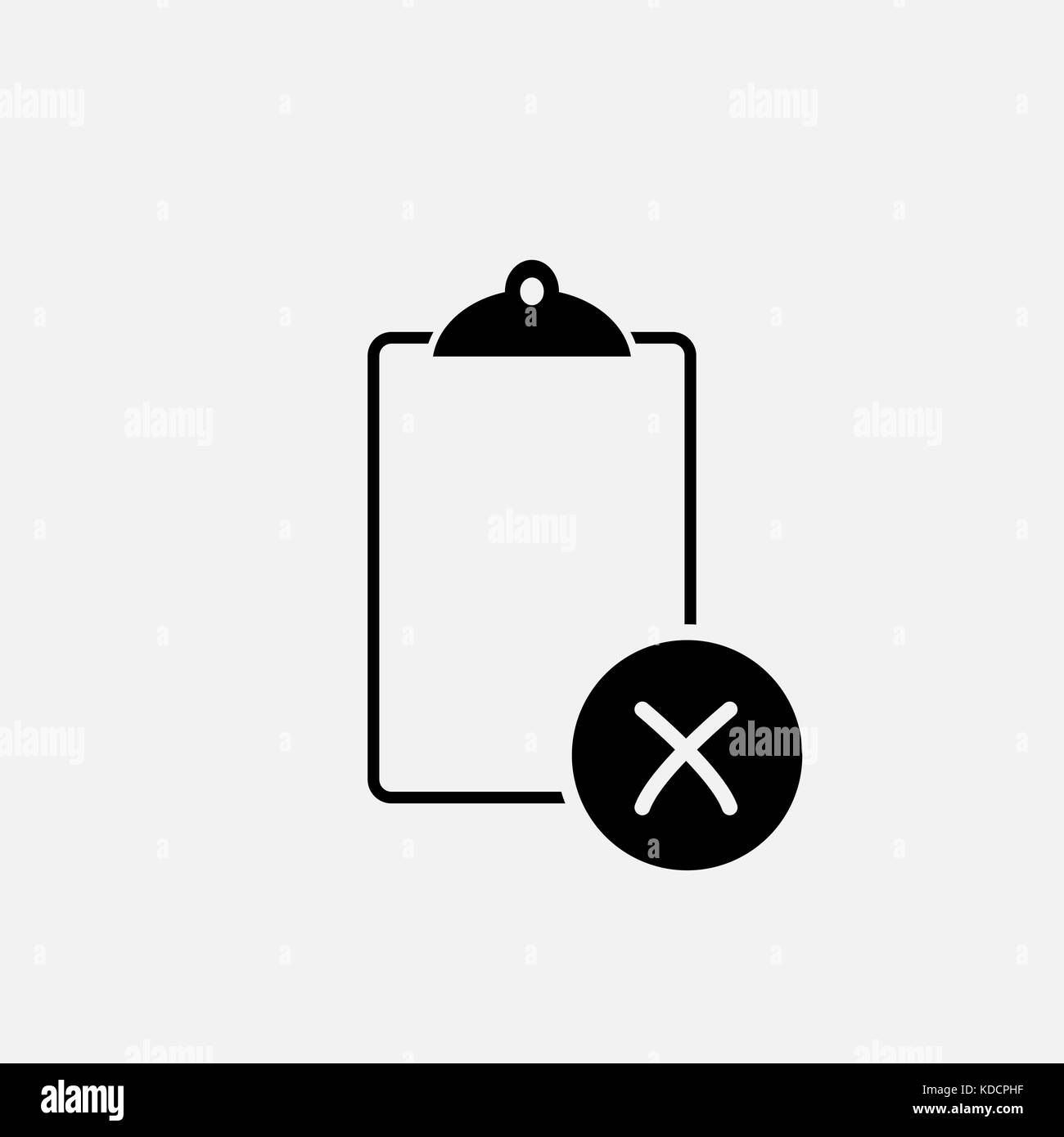 Check List vector on white background ,icon Stock Photo - Alamy