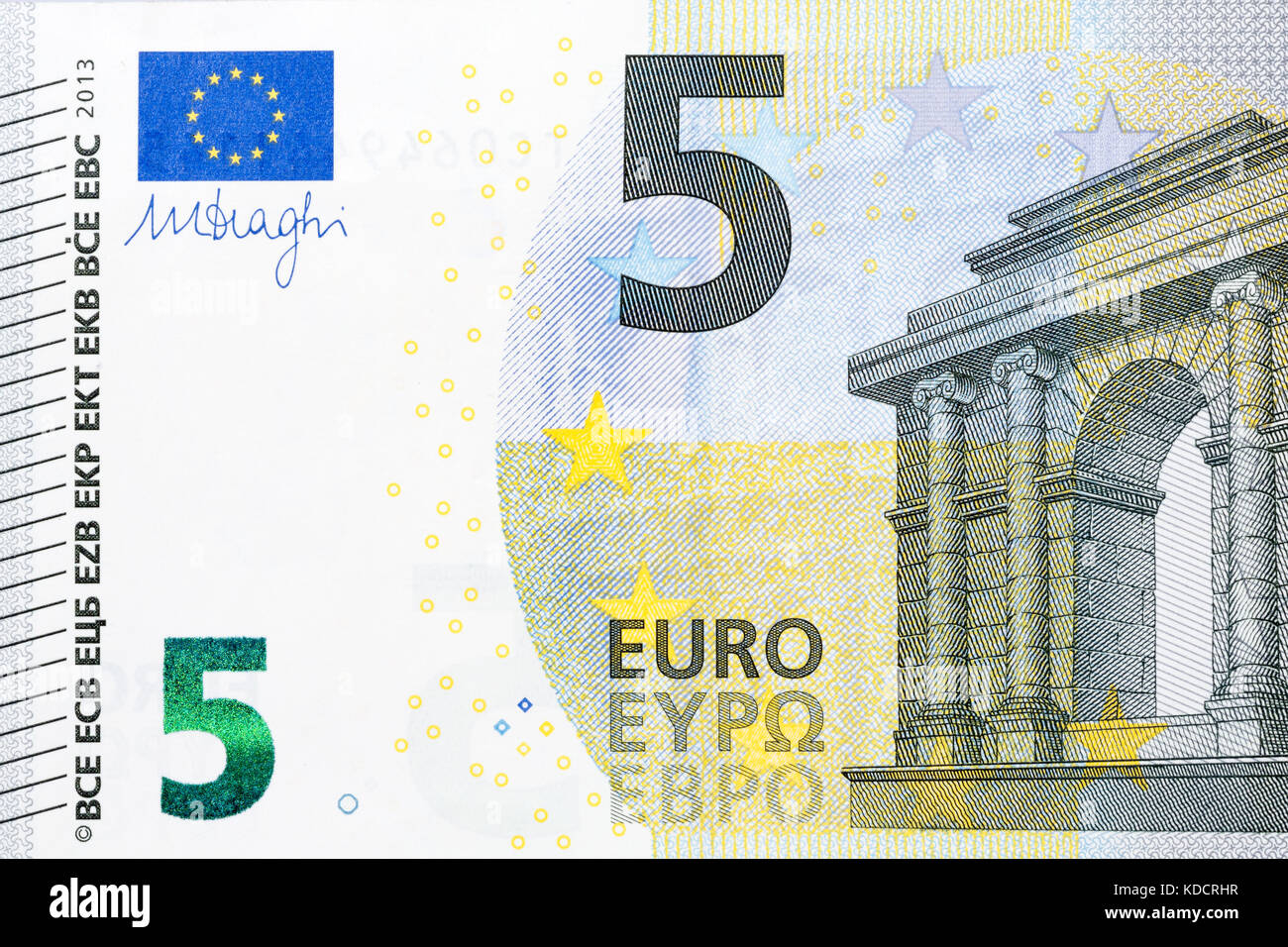 Photo of five euro banknote in macro shot Stock Photo - Alamy