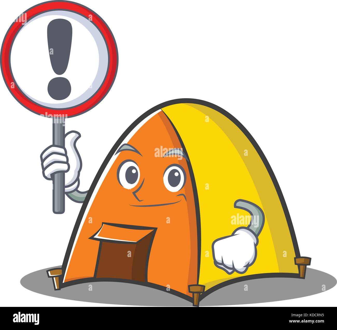 With sign tent character cartoon style Stock Vector Image & Art - Alamy