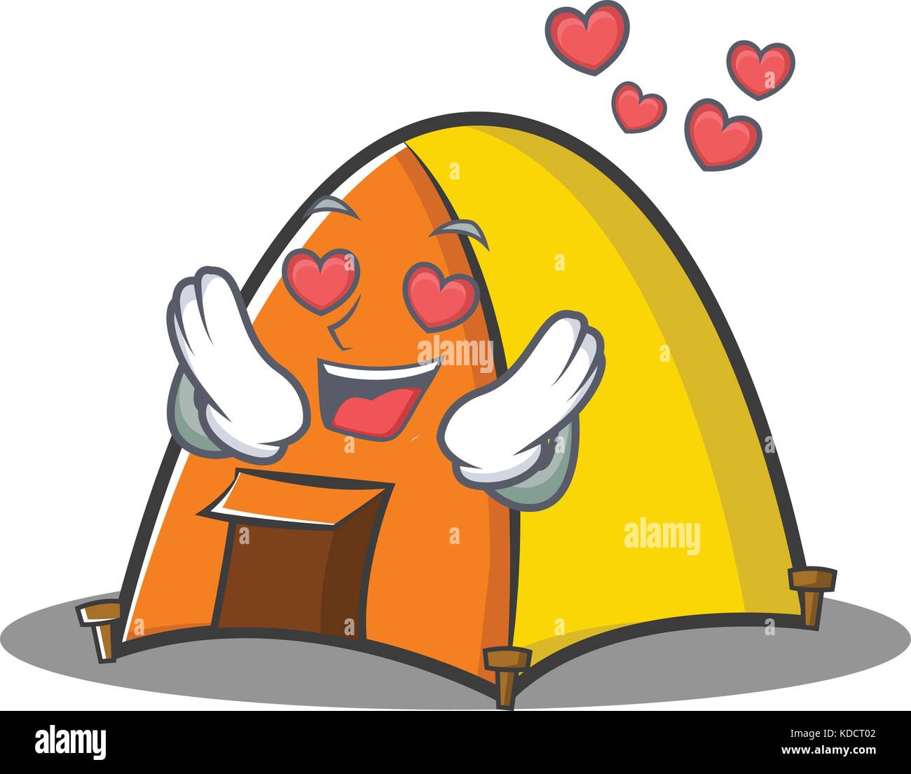 In love tent character cartoon style Stock Vector Image & Art - Alamy