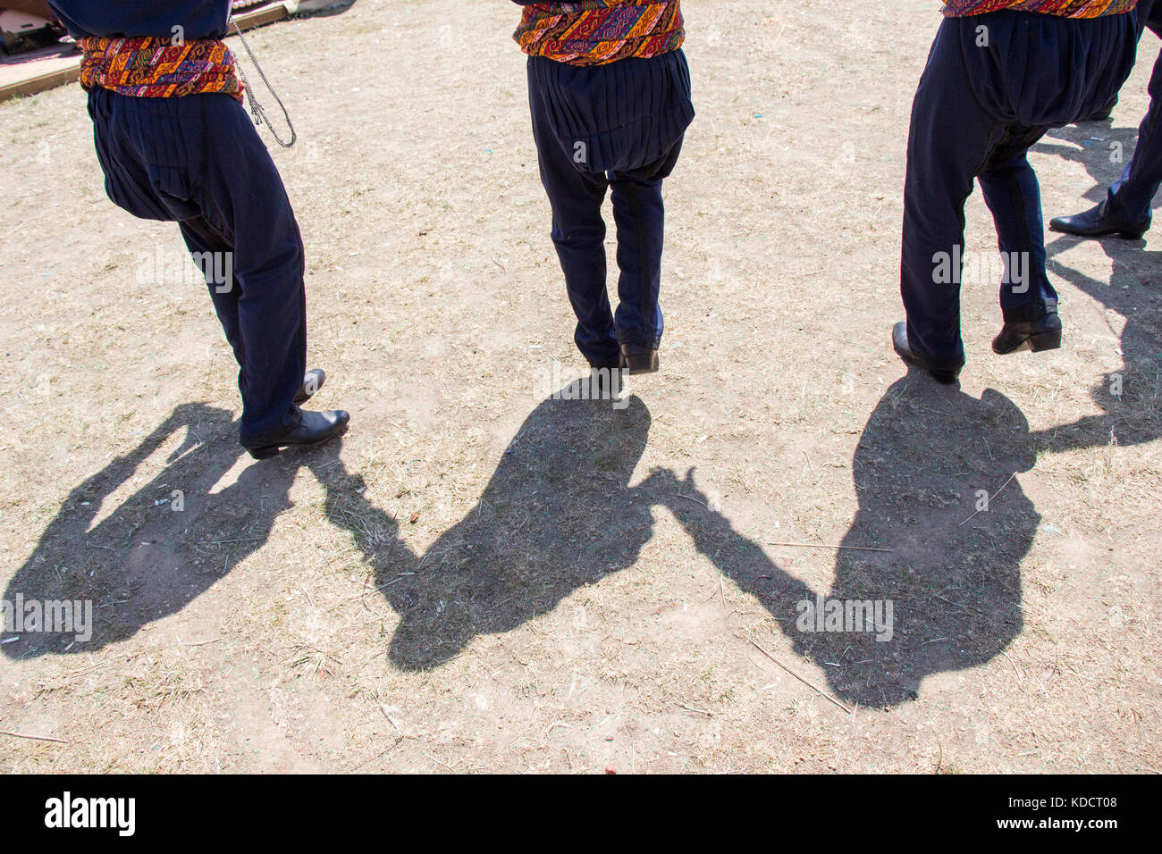 Turkish man and horseman ethnic clothes examples Stock Photo - Alamy