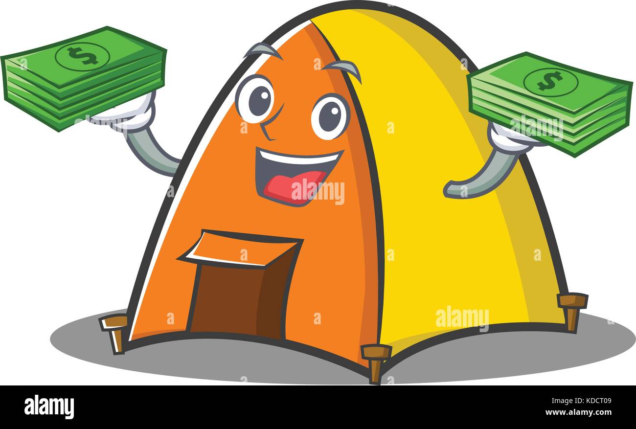 With money tent character cartoon style Stock Vector Image & Art - Alamy