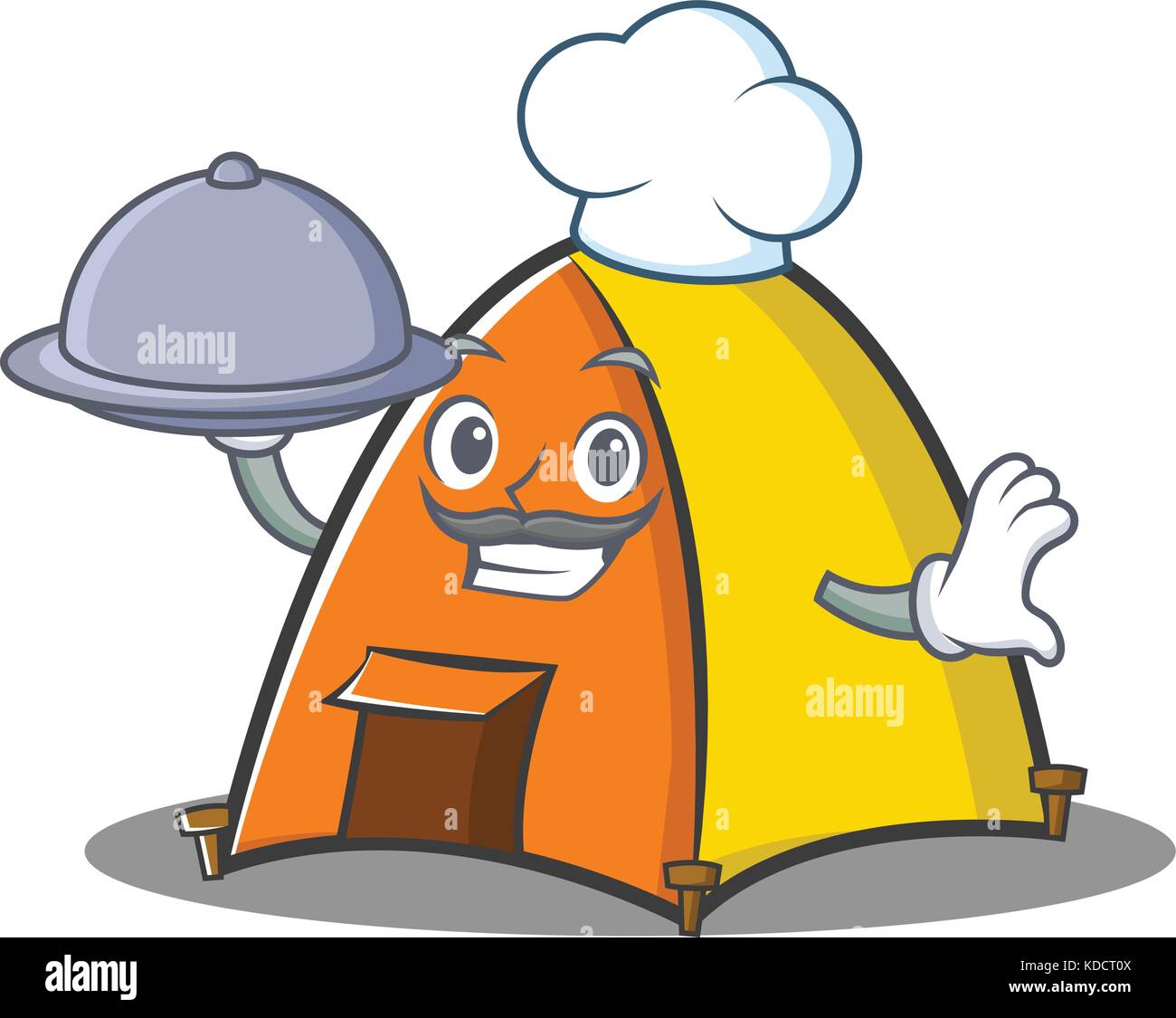Chef tent character cartoon style Stock Vector Image & Art - Alamy