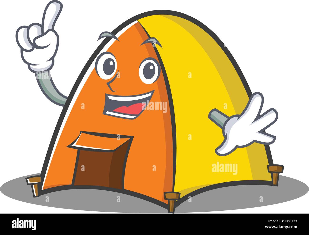 Finger tent character cartoon style Stock Vector Image & Art - Alamy