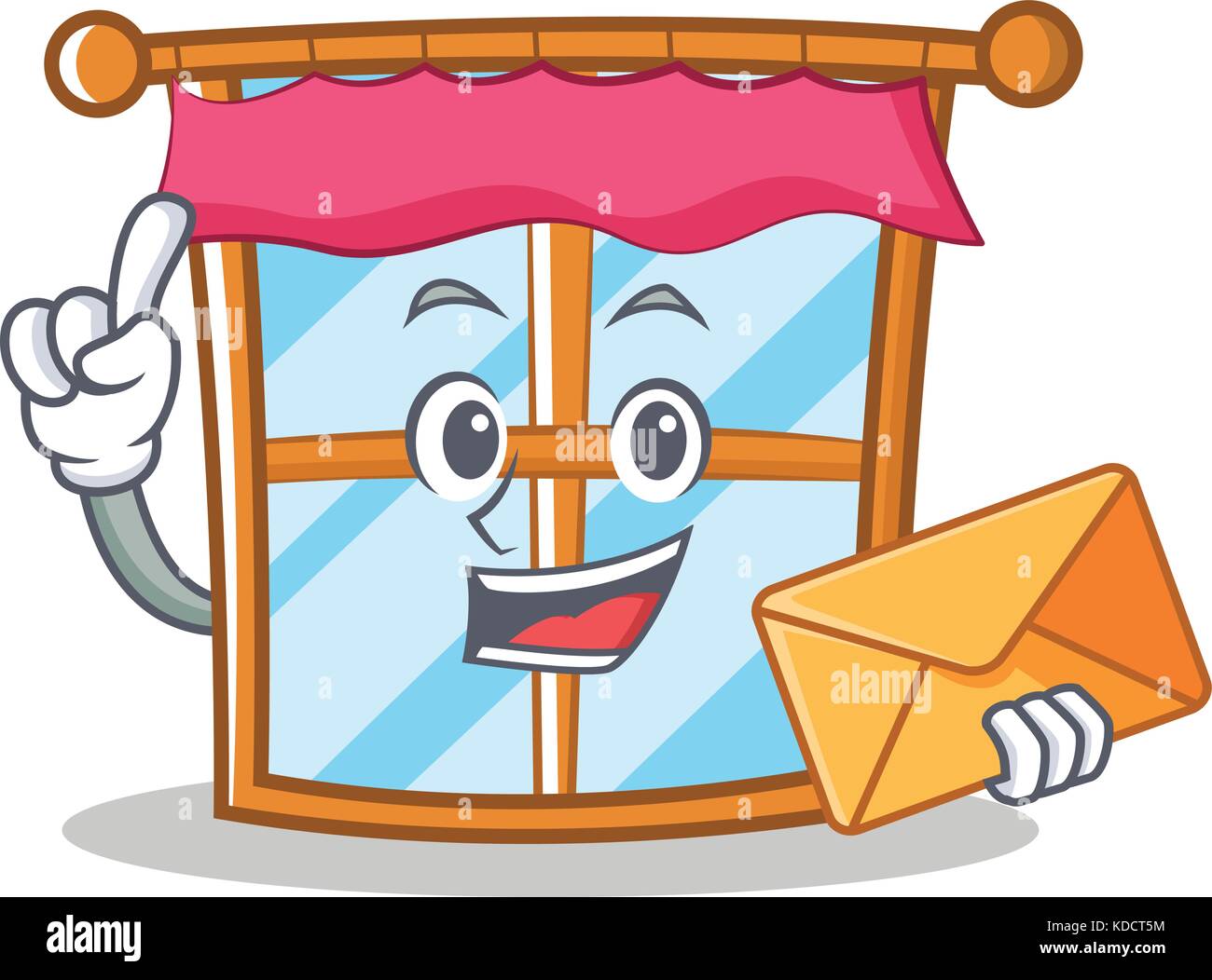 With envelope windows character cartoon style Stock Vector Image & Art ...