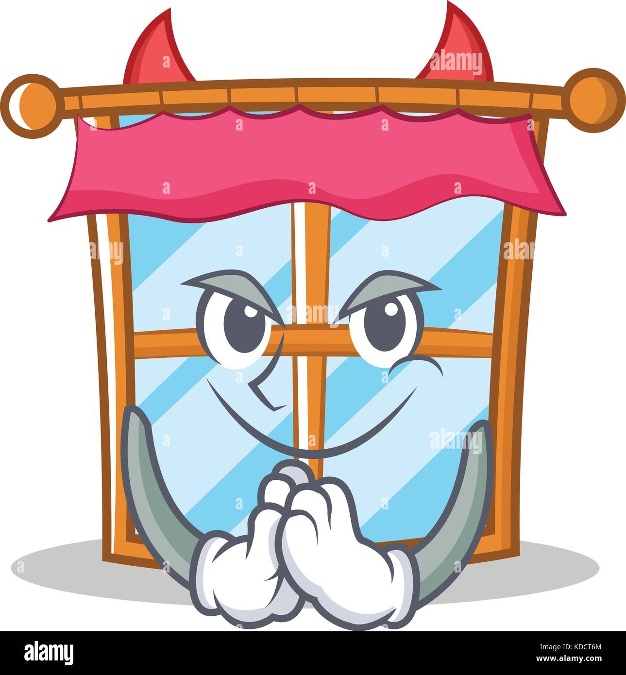 Devil windows character cartoon style Stock Vector Image & Art - Alamy