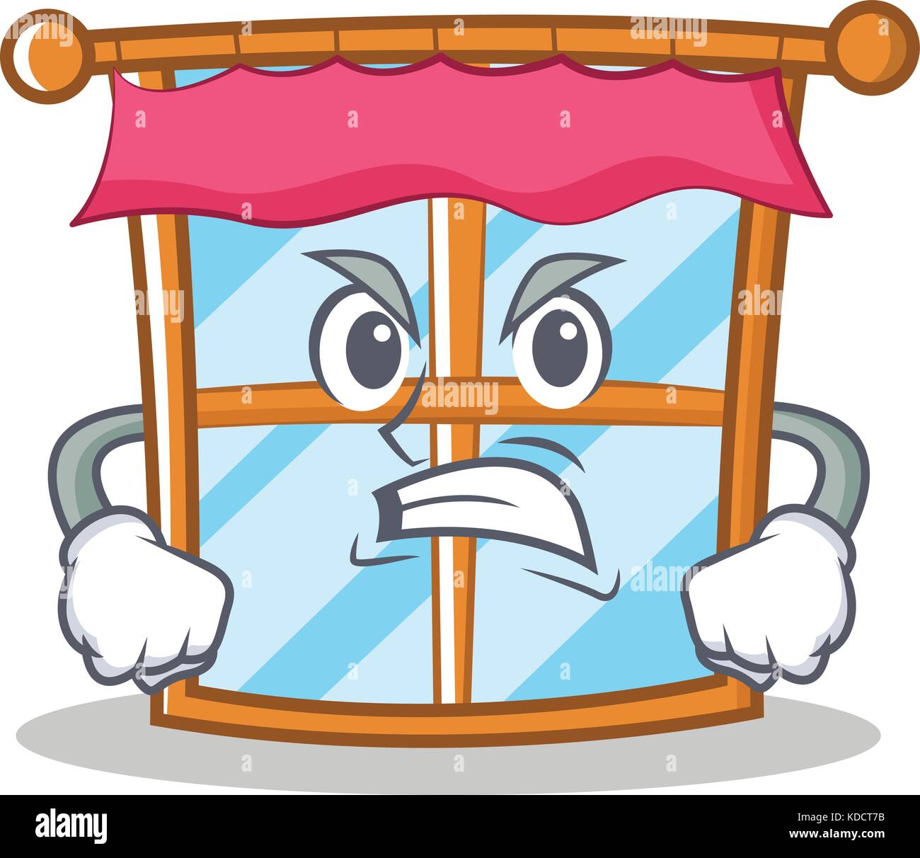 Angry windows character cartoon style Stock Vector Image & Art - Alamy