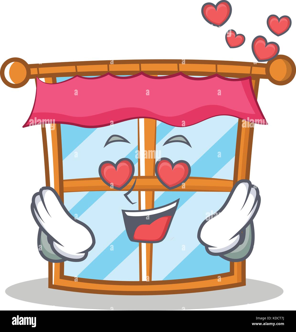 In love windows character cartoon style Stock Vector Image & Art - Alamy