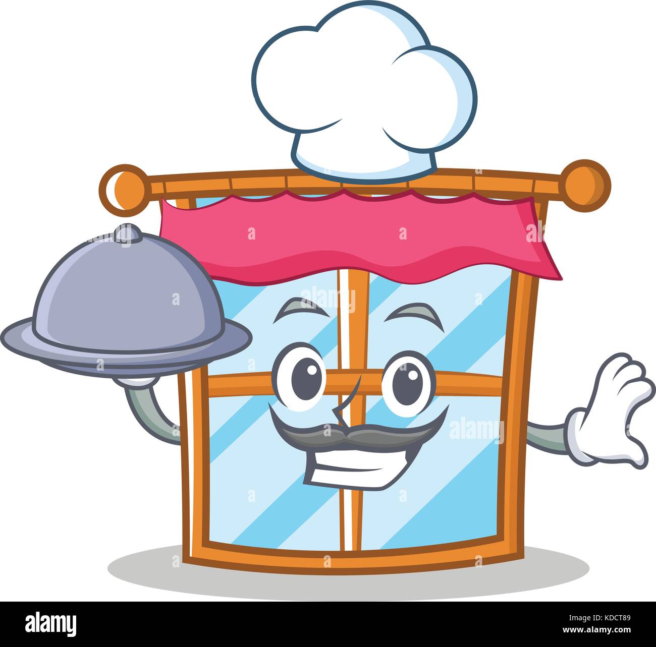 Chef windows character cartoon style Stock Vector Image & Art - Alamy