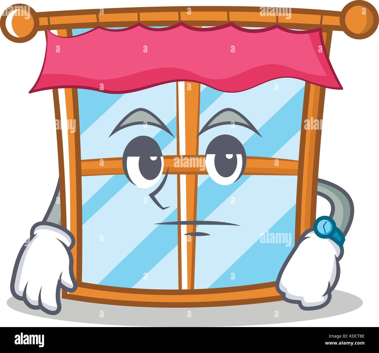 Waiting windows character cartoon style Stock Vector Image & Art - Alamy