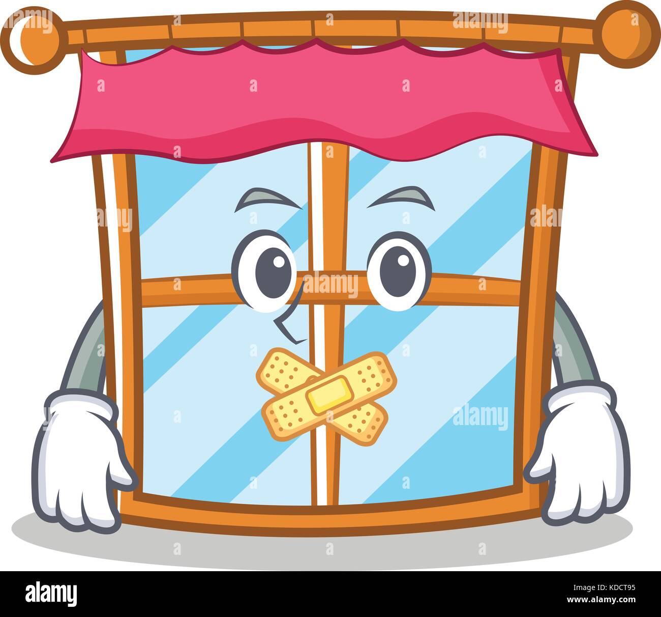 Silent windows character cartoon style Stock Vector Image & Art - Alamy