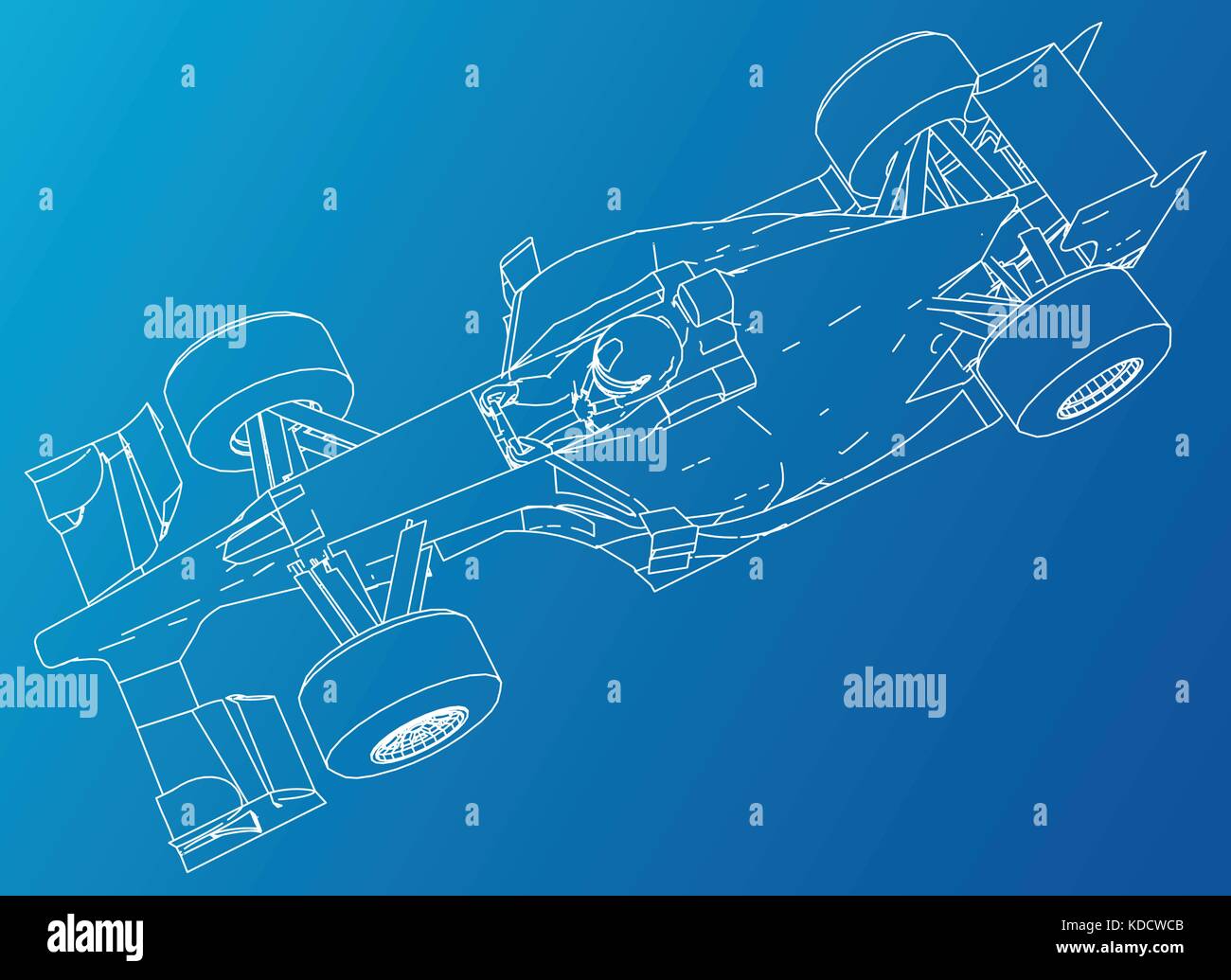 Formula 1 car side view Stock Vector Images - Alamy