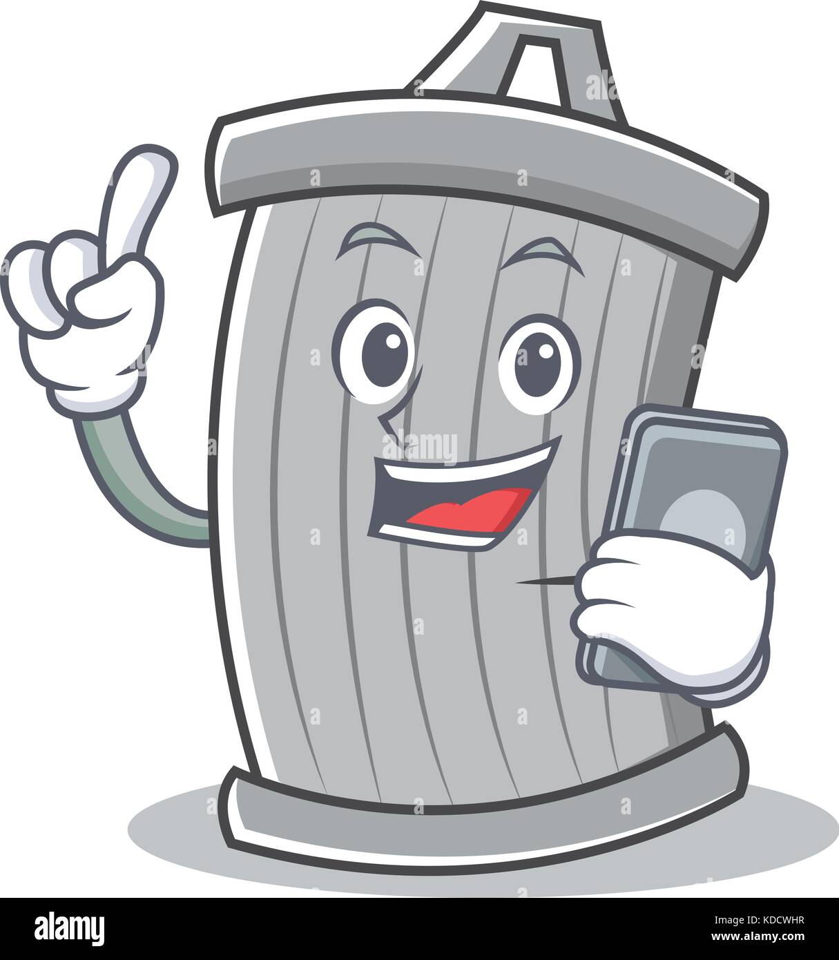 With phone trash character cartoon style Stock Vector Image & Art - Alamy