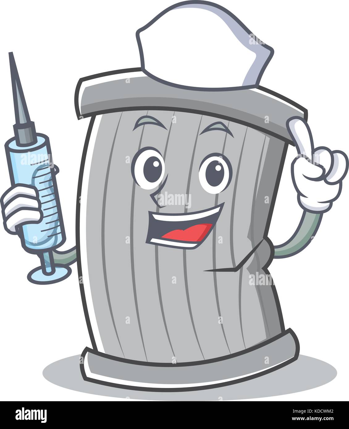 Nurse trash character cartoon style vector illsutration Stock Vector ...