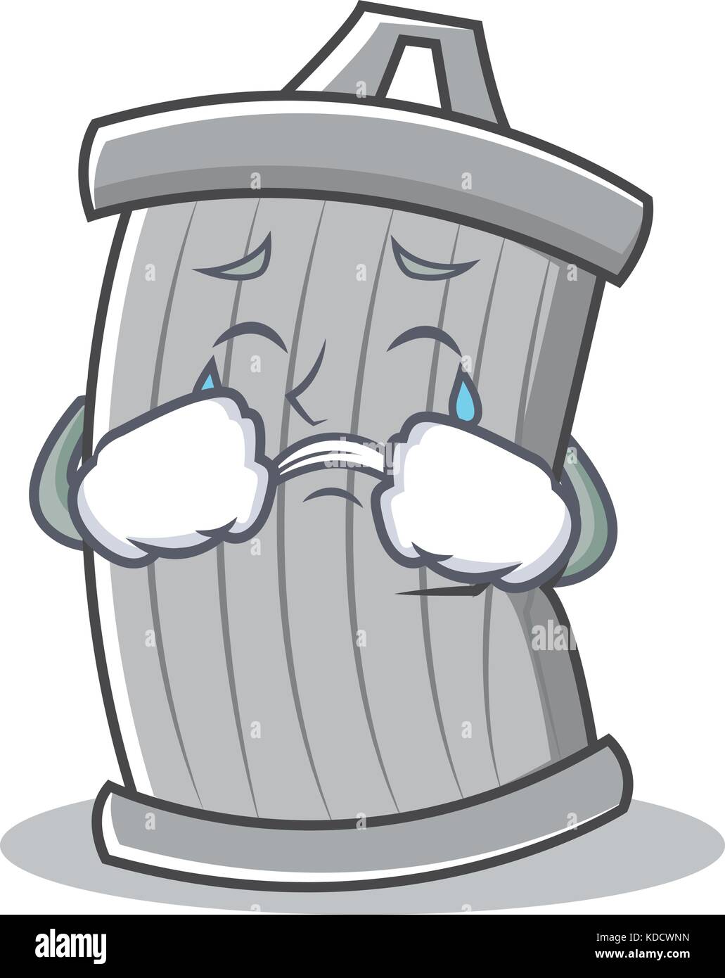 Crying trash character cartoon style Stock Vector Image & Art - Alamy