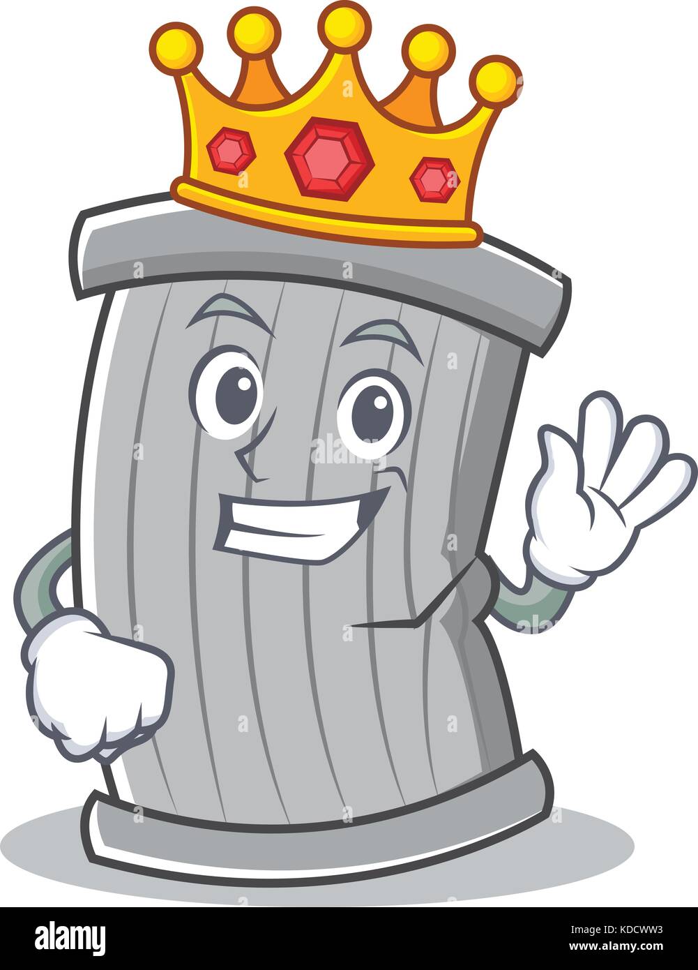 King trash character cartoon style Stock Vector Image & Art - Alamy