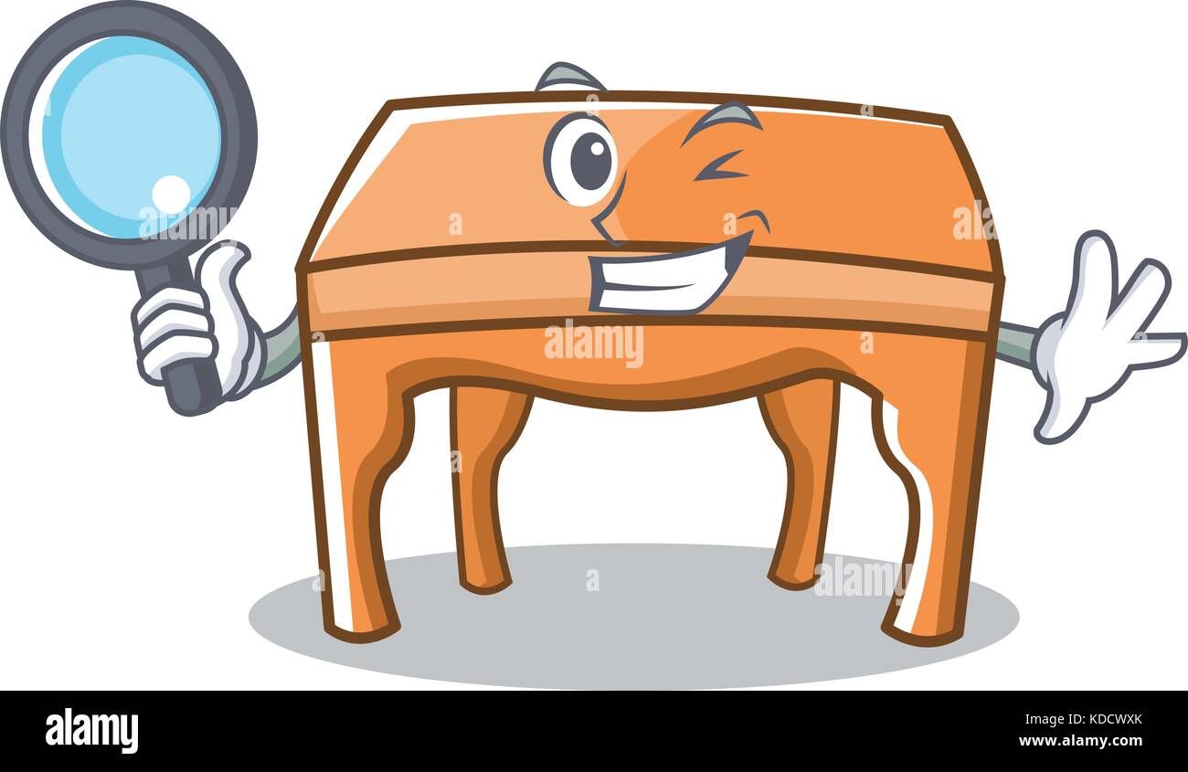 Detective table character cartoon style Stock Vector Image & Art - Alamy