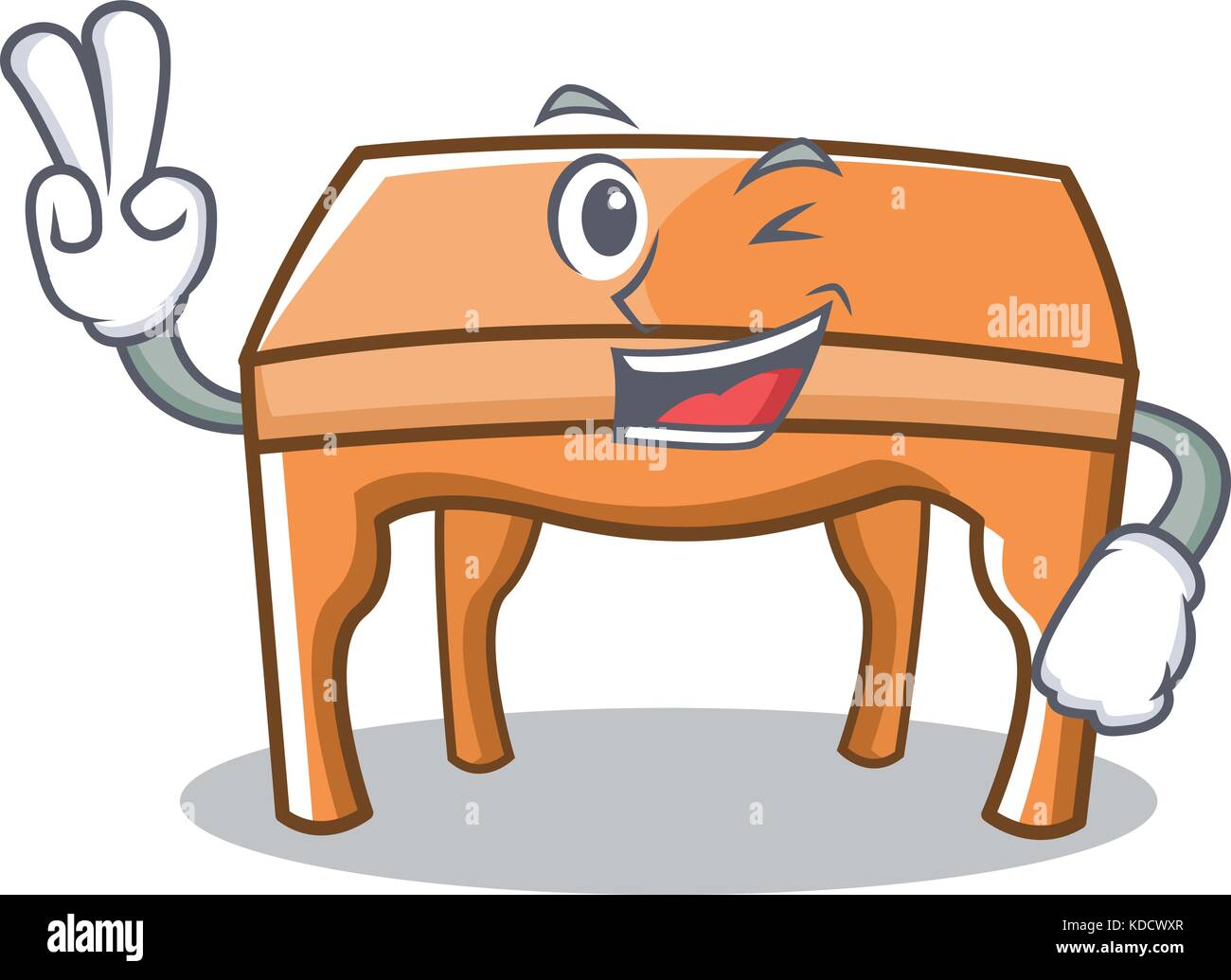 Two finger table character cartoon style Stock Vector Image & Art - Alamy