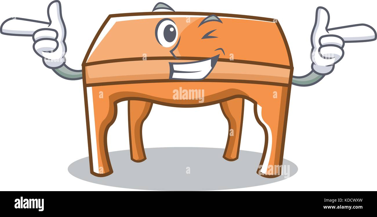 Wink table character cartoon style Stock Vector Image & Art - Alamy