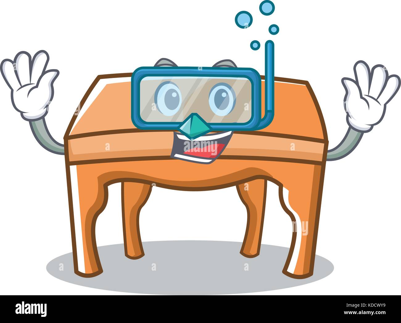 Diving table character cartoon style Stock Vector Image & Art - Alamy