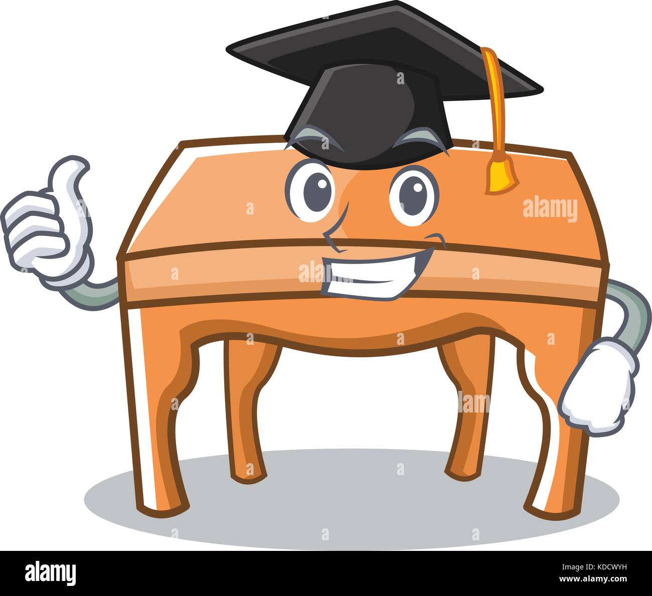 Graduation table character cartoon style Stock Vector Image & Art - Alamy