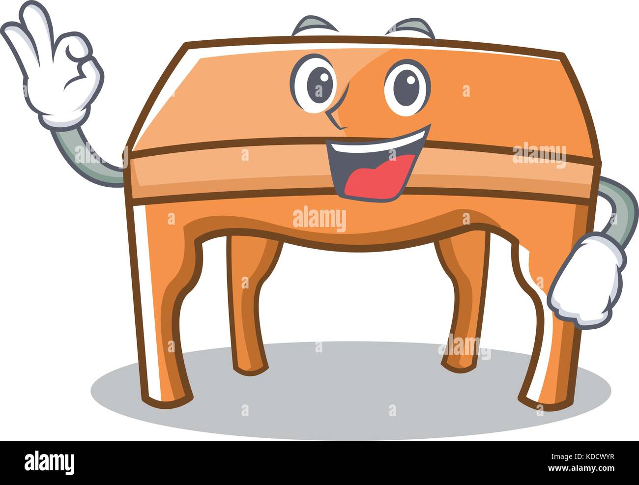 Okay table character cartoon style Stock Vector Image & Art - Alamy
