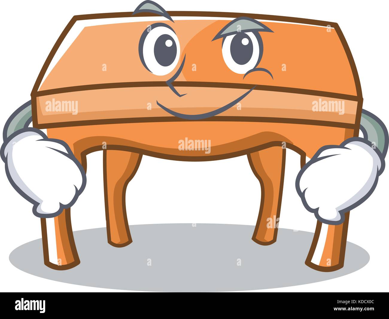 Smirking table character cartoon style Stock Vector Image & Art - Alamy